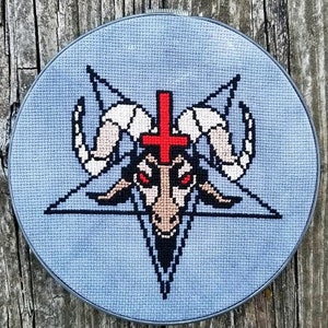 Ram Pentagram Cross Stitch Pattern | PATTERN ONLY | PDF Instant ...