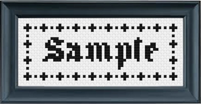Old English Font Letters Cross Stitch Pattern PATTERN ONLY | Etsy