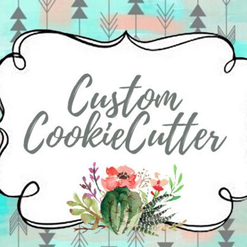 Personalized Plaque Shaped Cookie Cutter With Name Imprint | Etsy