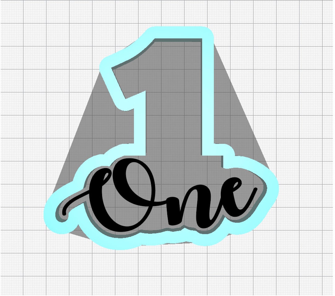 Number One With Word Cookie Cutter - Etsy