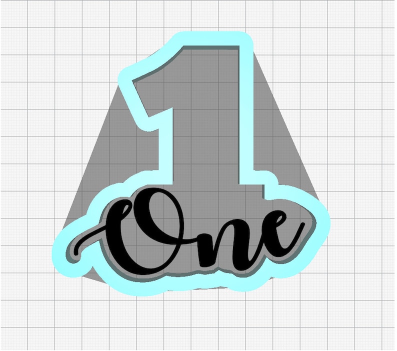 Number One With Word Cookie Cutter - Etsy