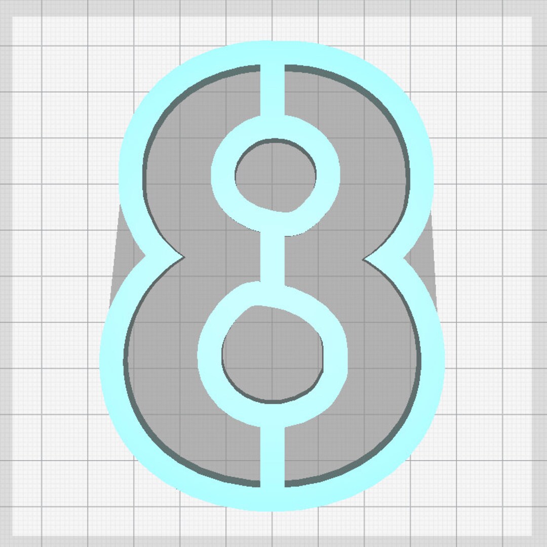Number Eight Cookie Cutter - Etsy