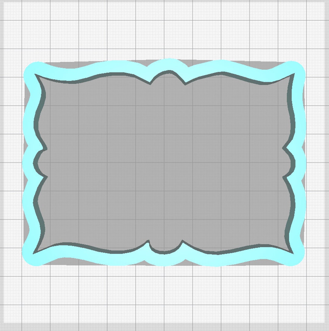 Fancy Rectangle Cookie Cutter - Etsy