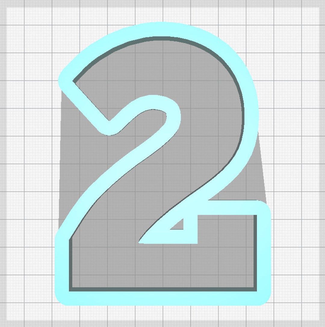 Number Two Cookie Cutter - Etsy
