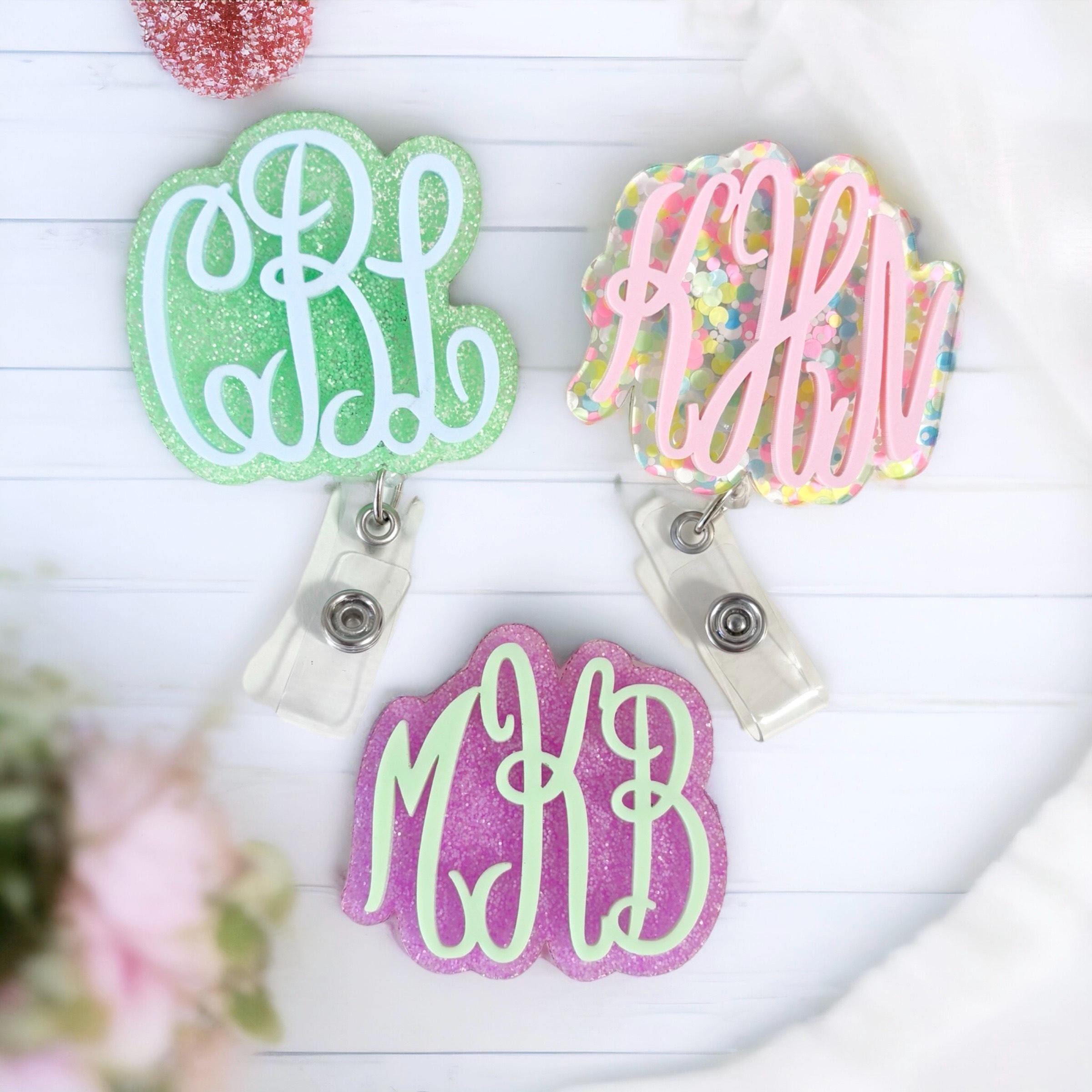 Easter Badge Reel | Easter and Spring Monogram Badge Reel | Teacher ...