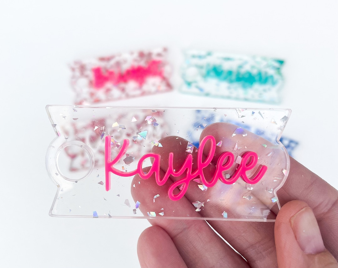 Personalized Tumbler Name Tag | Custom Tumbler Name Plate | 30oz and ...