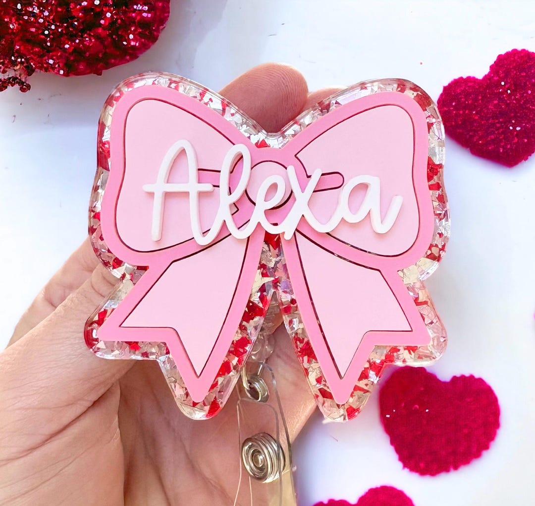 Valentines Badge Reel | Heart Badge Reel | Teacher Badge Reel| Nurse ...