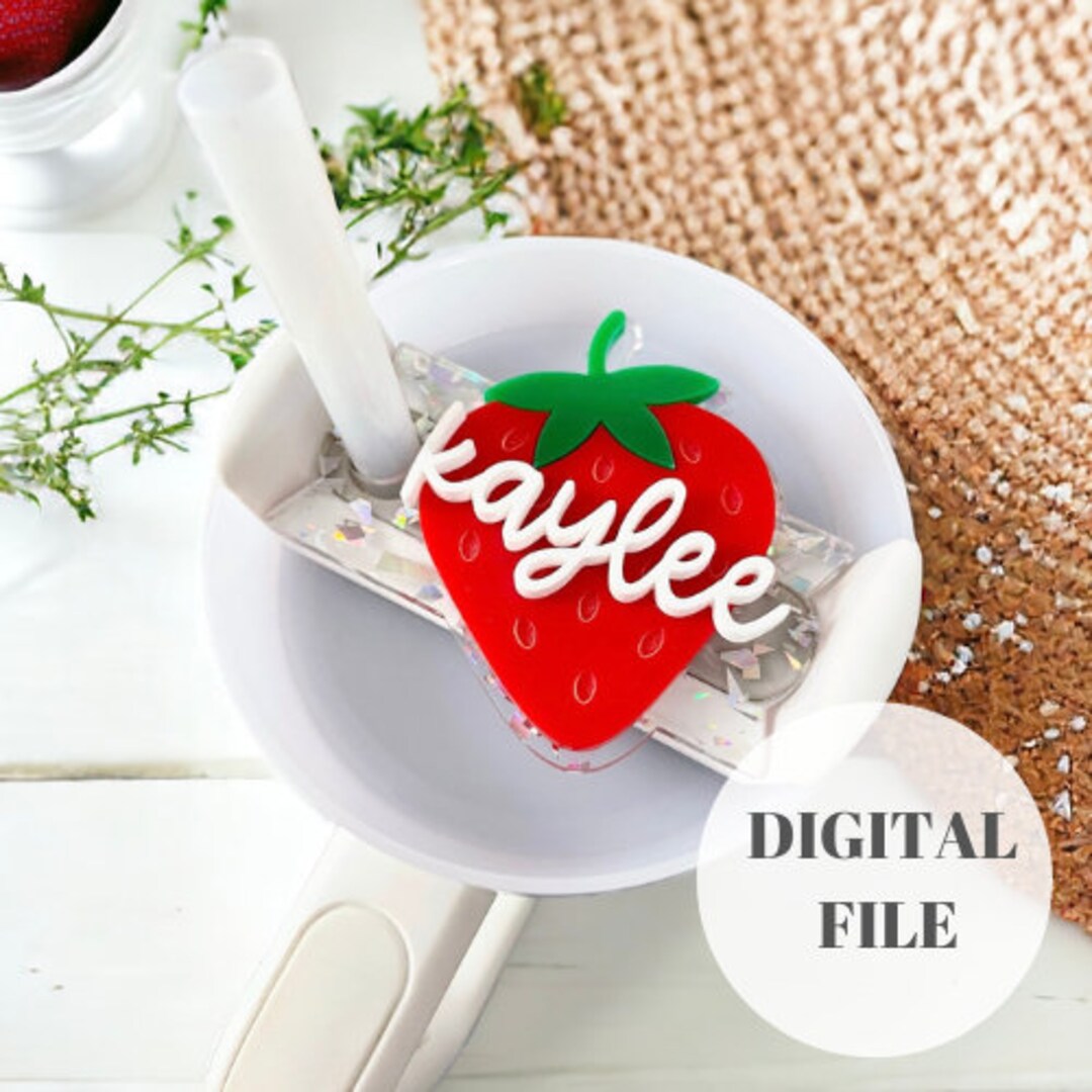 Strawberry Tumbler Topper DIGITAL FILE | SVG File Only | 30 and 40 Oz ...