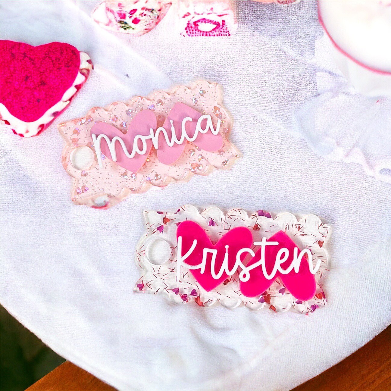 Double Heart Topper SVG - Etsy