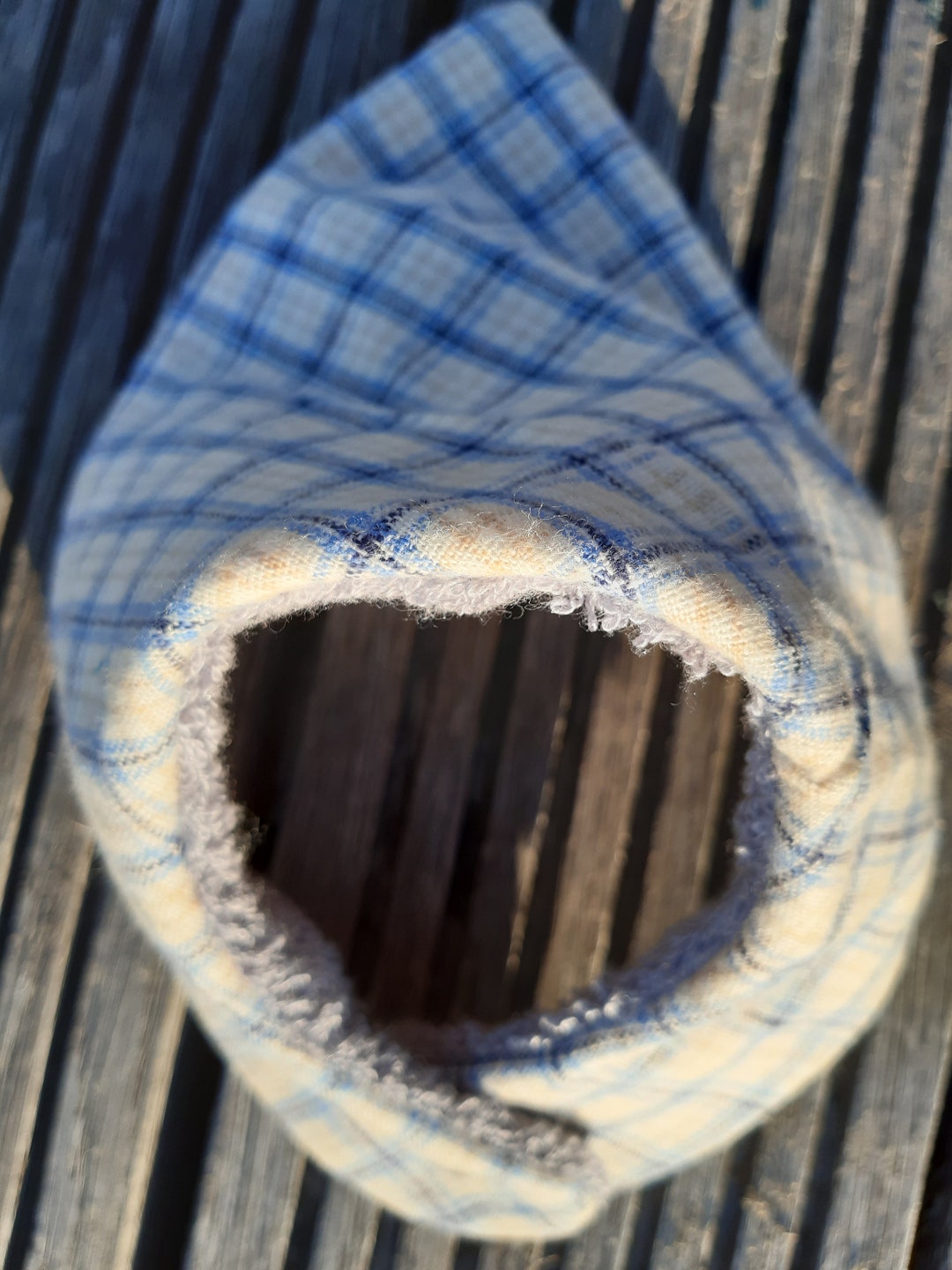 Checkered Bandana Bib Ecru Background - Etsy