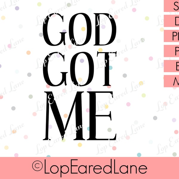God Got Me Svg - Etsy