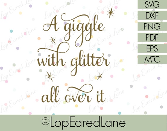 A Giggle With Glitter SVG Cut File Cricut File Silhouette - Etsy Israel