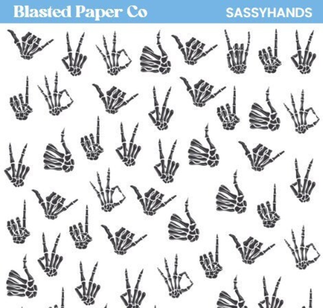 Skeleton Hands Printable Stickers Skeletons Printables Planner Stickers ...