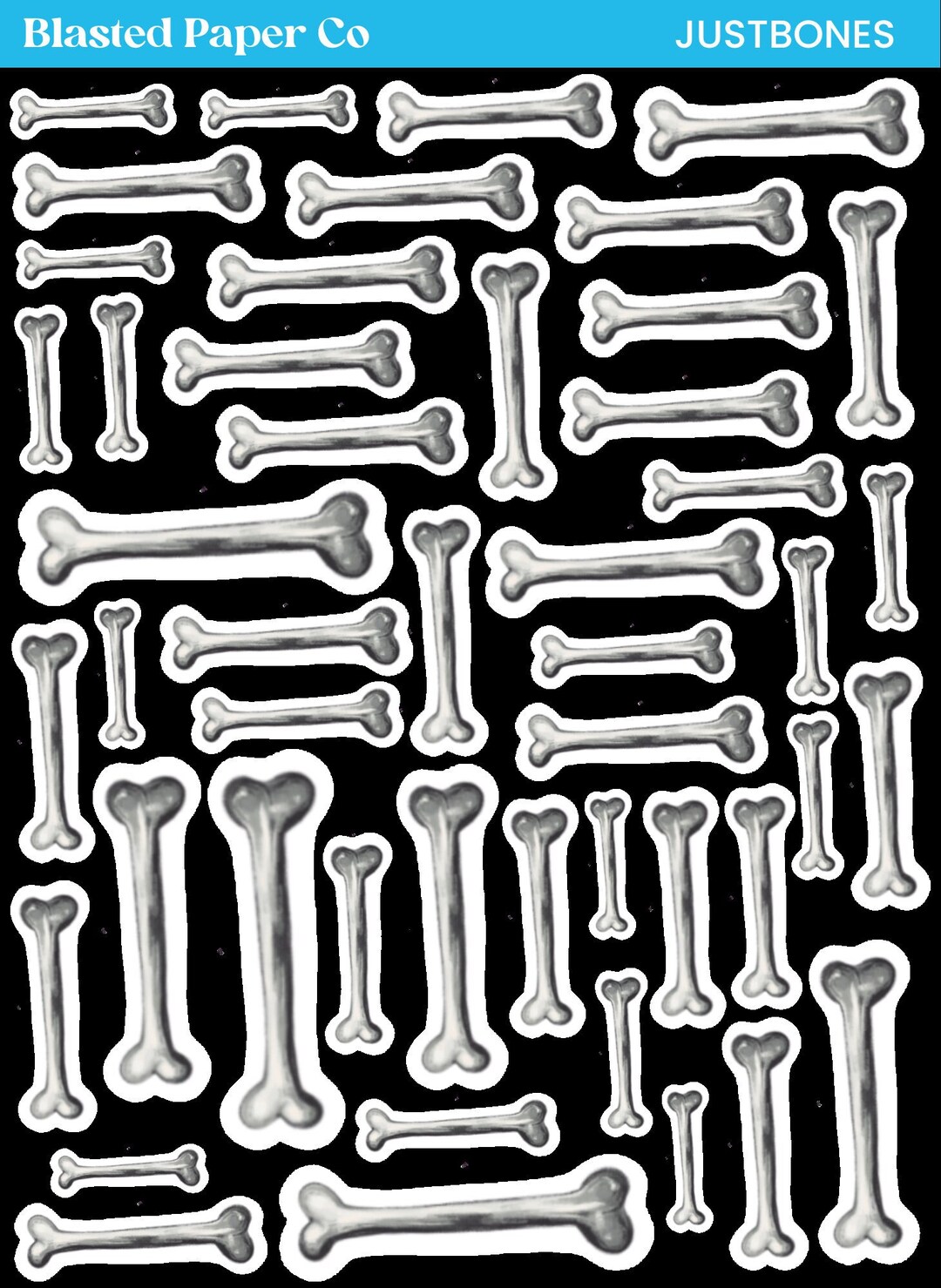 Printable Bones Planner Stickers Bullet Journal Bujo Stickers Stickers ...