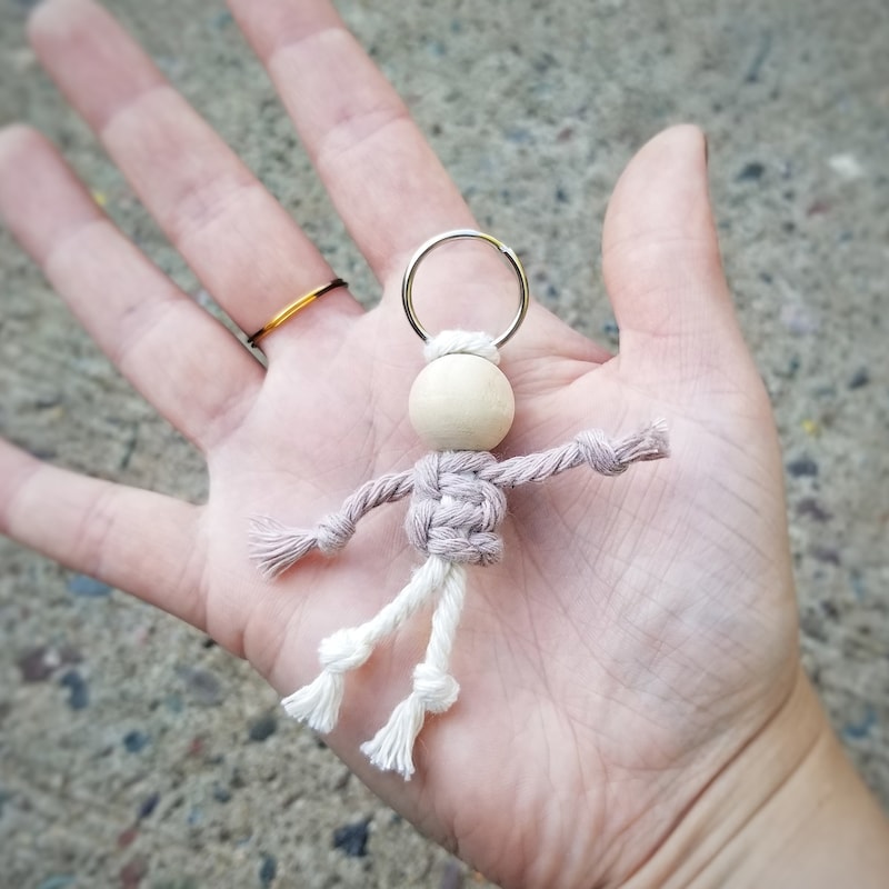Macrame Key Chain - Etsy