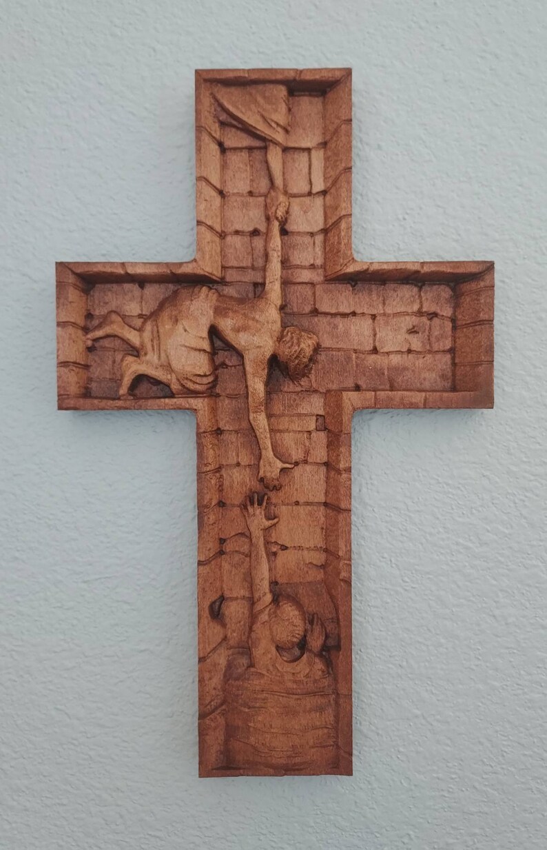 Helping Hands Cross - Etsy