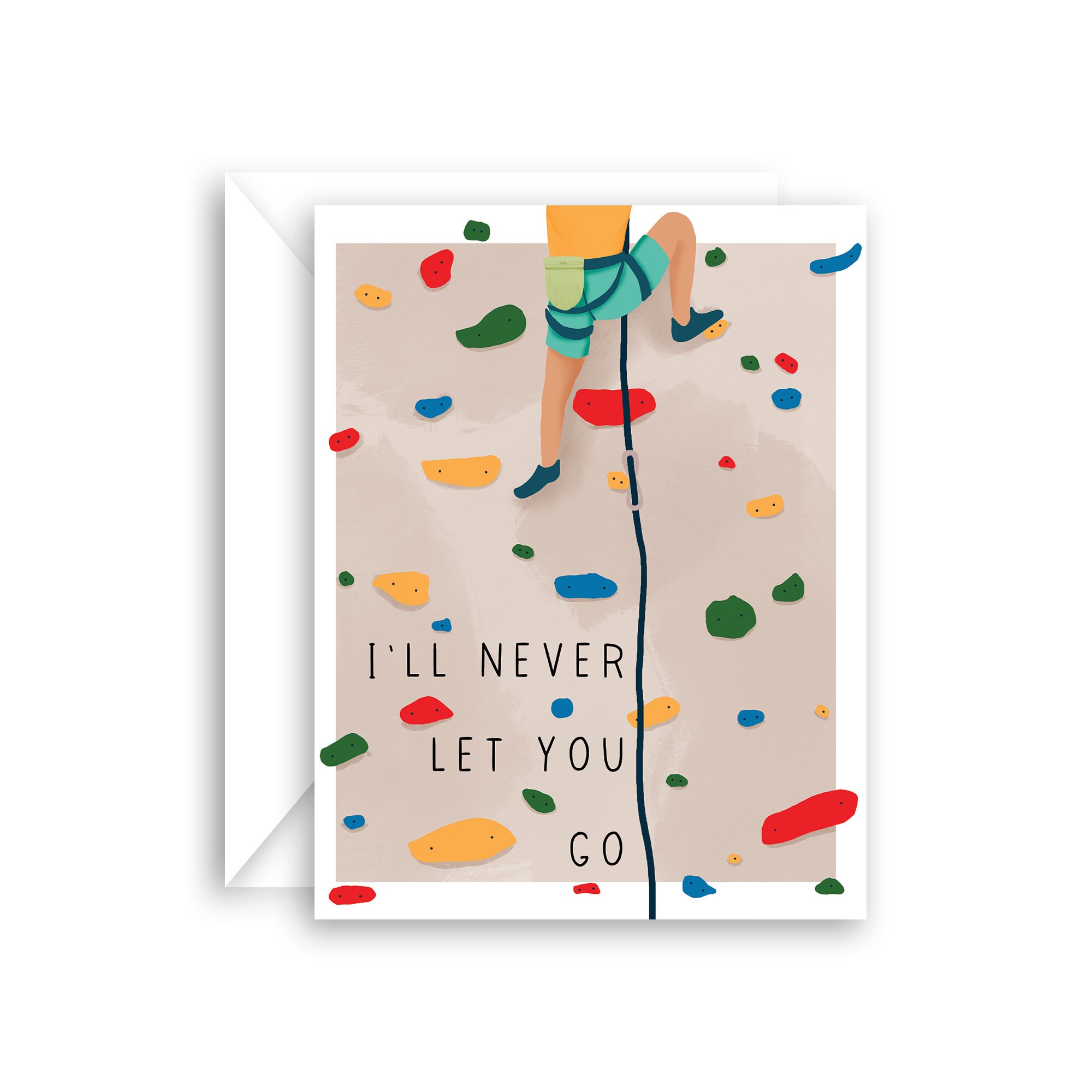 Funny and Quirky Rock Climbing Card for Spouse - Etsy