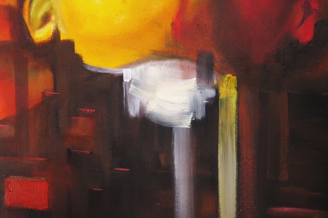 Portrait of a Priest .oil on Canvas Painting. Colorful, Figurative and ...