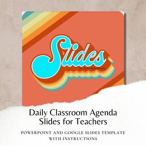 Daily Agenda Classroom Powerpoint and Google Slides Template With ...