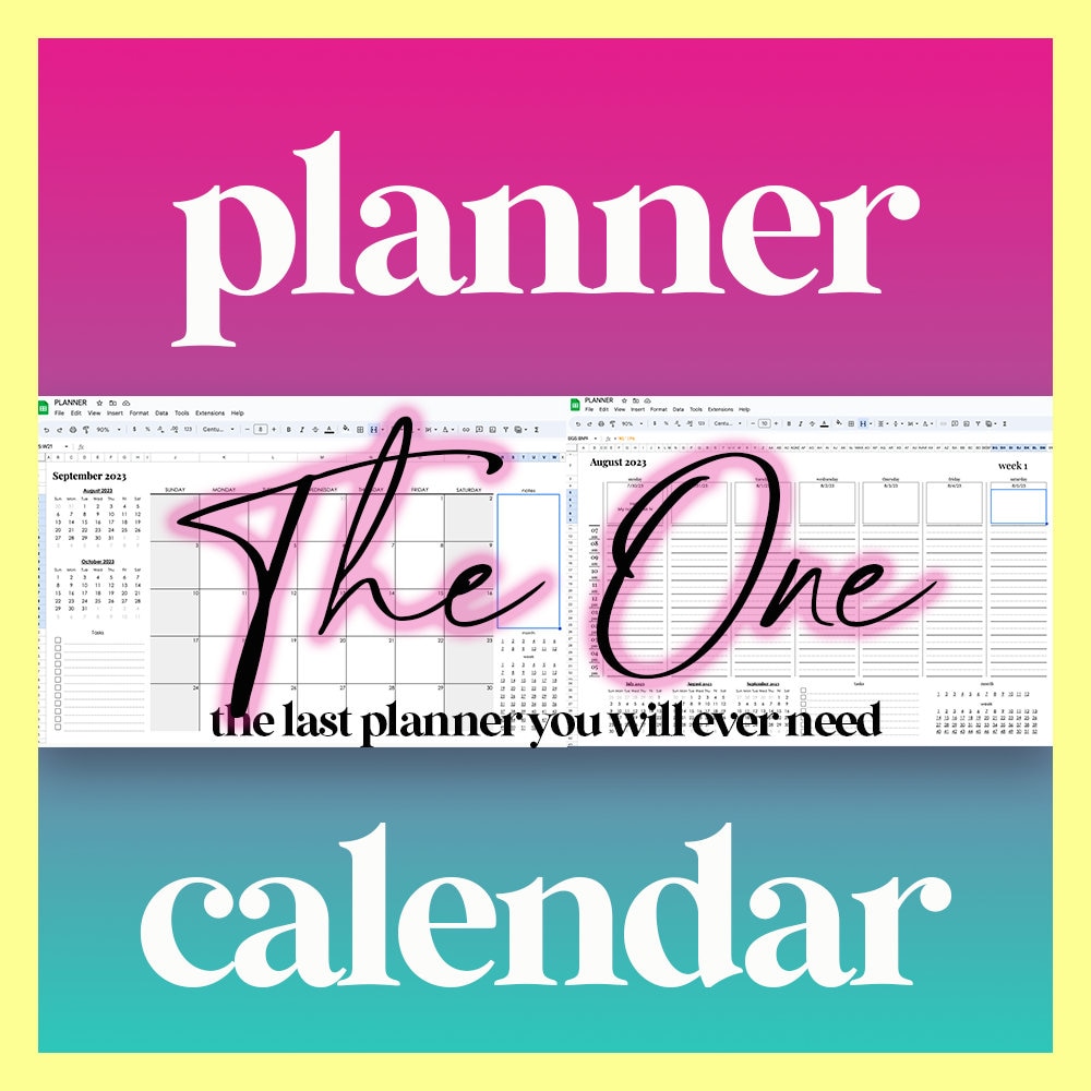 Planning Calendar Digital Template - Etsy