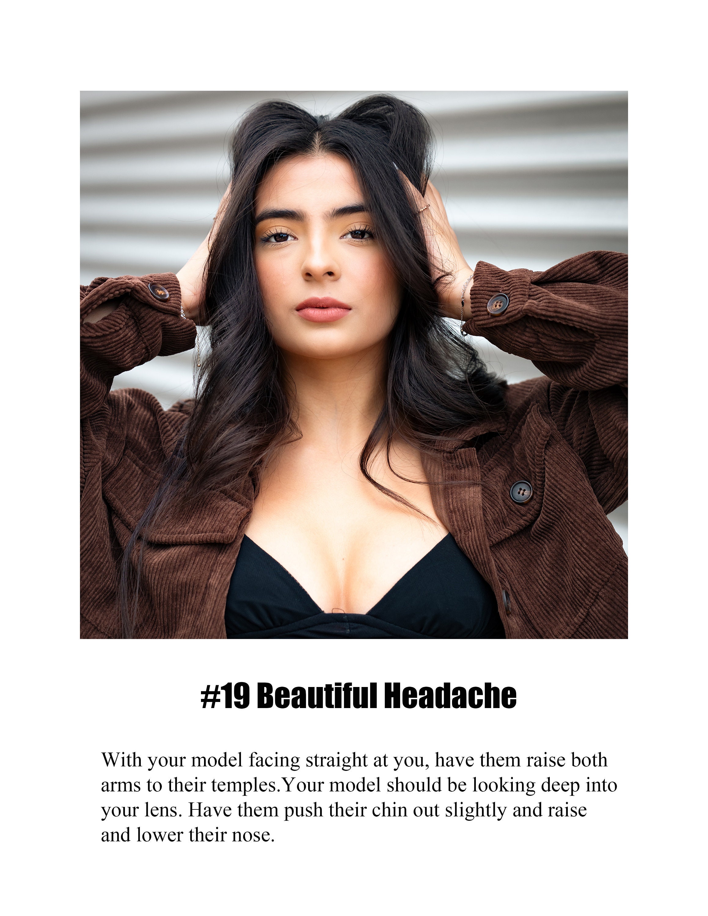 Model Posing Cards Digital Photography Posing Inspiration Card Template Pose Guide Wedding Style ...