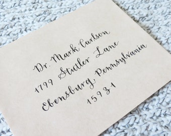 Custom Handwritten Envelope Calligraphy Addressing - Etsy