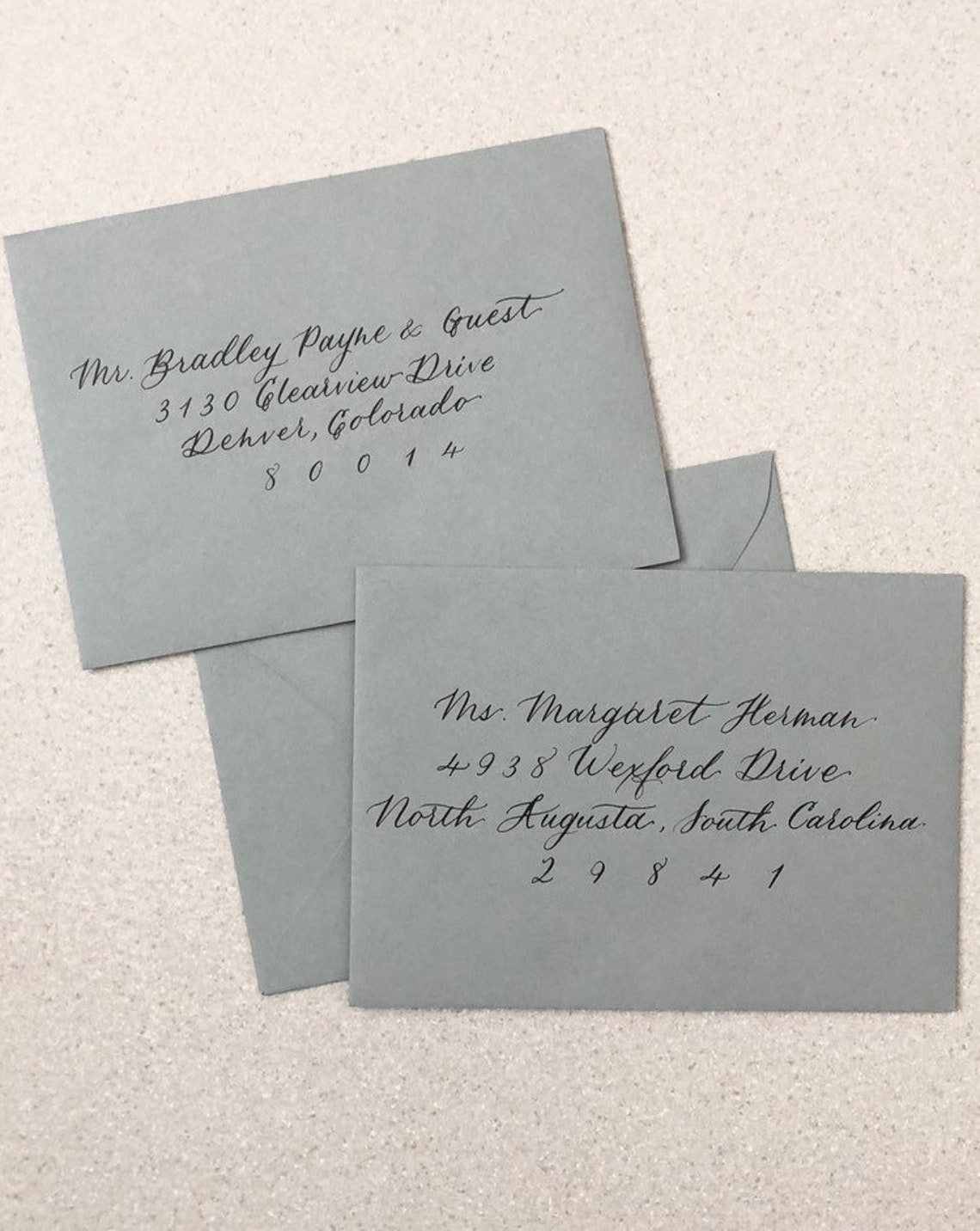 Custom Handwritten Envelope Calligraphy Addressing Calligraphy Cilia ...