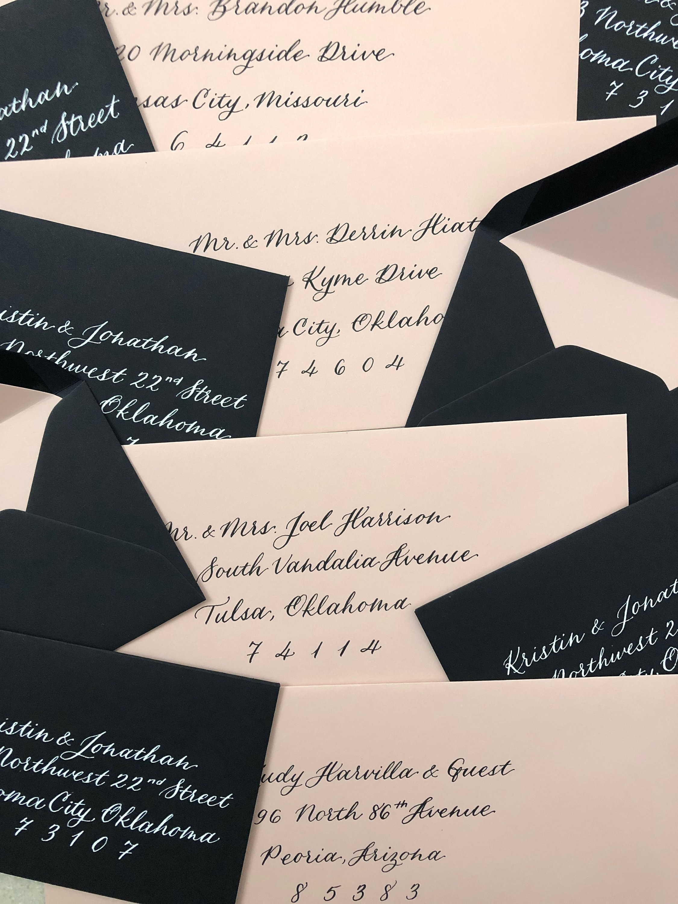 Custom Handwritten Envelope Calligraphy Addressing Calligraphy Cilia ...