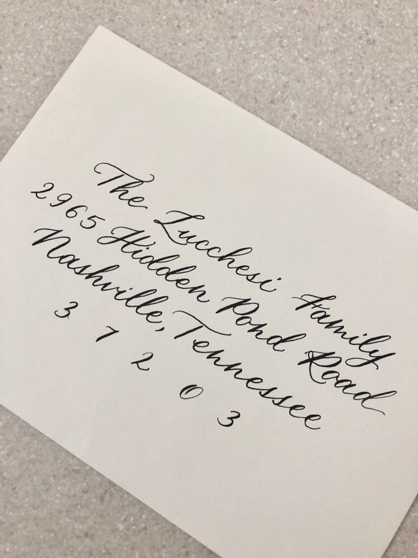 Custom Handwritten Envelope Calligraphy Addressing Calligraphy Cilia ...