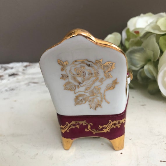 Vintage Limoges Porcelain Trinket Box, Ring Box with … - Gem