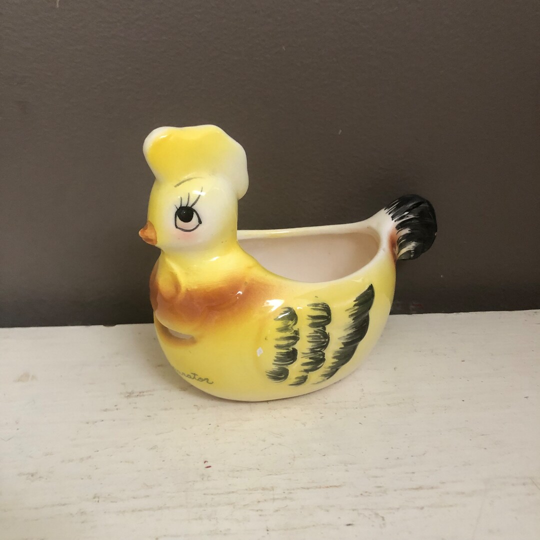Vintage Egg Separator, Yellow Hen, Chicken, Vintage Kitchen, Kitsch ...