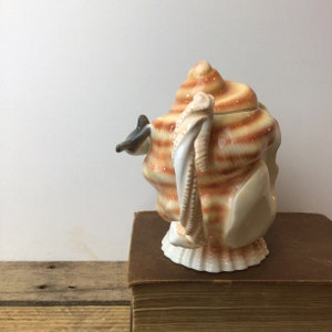 Vintage Novelty Teapot, Dolphins Conch Seashell, Beach Ocean Decor ...