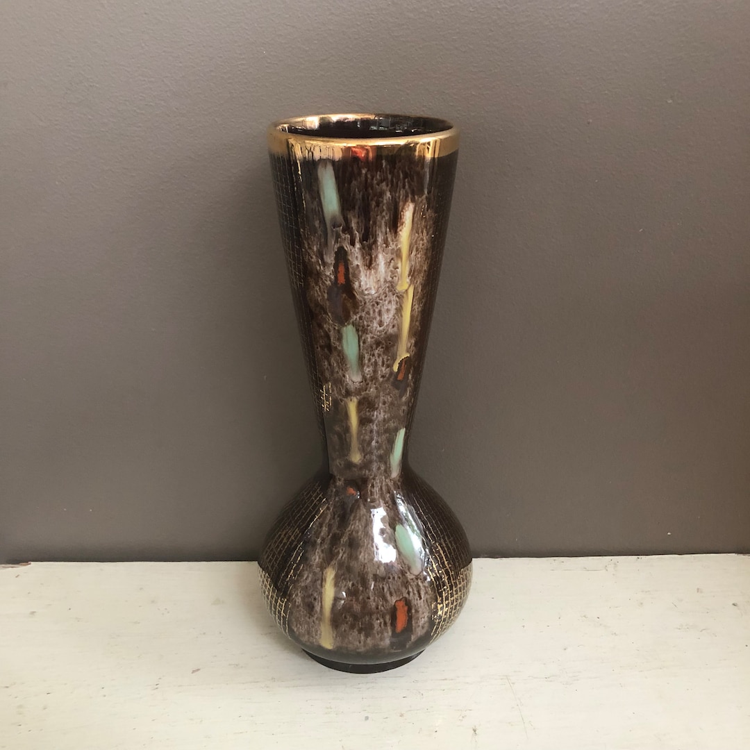 Vintage Jasba Keramik West German Vase, Tall, Mid Century Modern MCM ...