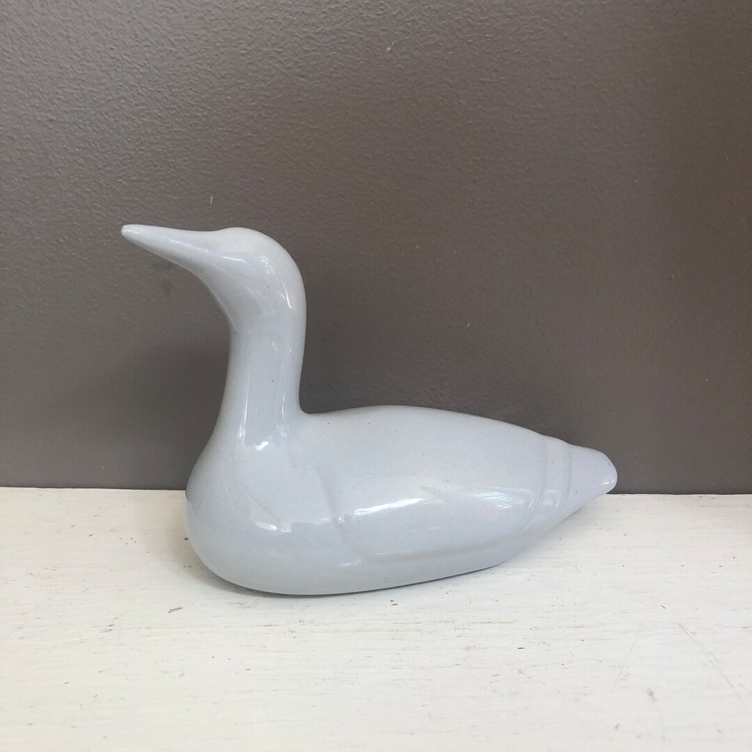 Vintage Northern Pottery Loon Sculpture, Signed, Canada, Ceramic Bird ...
