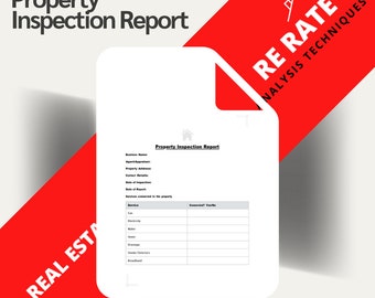 Buyer's Property Inspection Report-template, Instant Download - Etsy