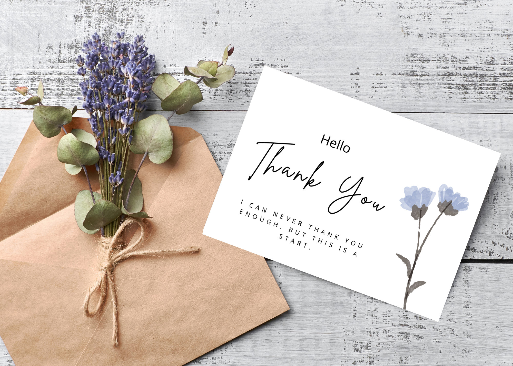 Editable Thank You Cards, Birthday, Wedding, Gift, Canva Template ...