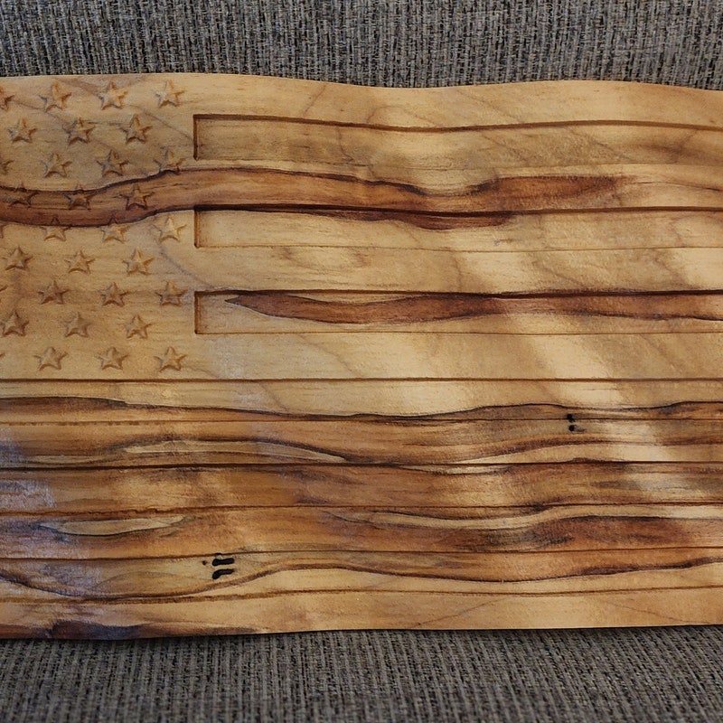 Wavy Wood Flag - Etsy