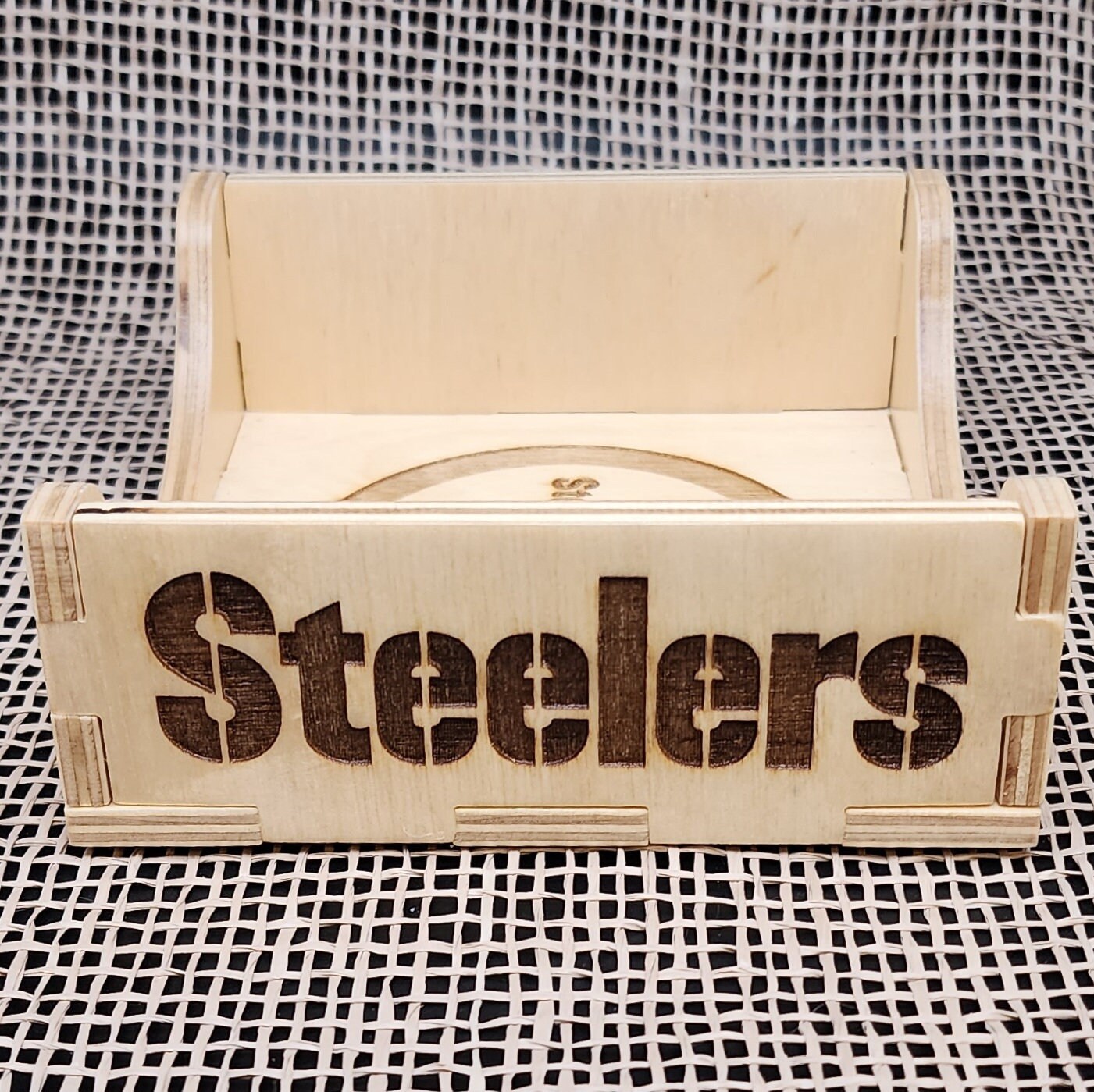 Pittsburgh Steelers Laser Engraved Ceramic Tile Coasters With - Etsy