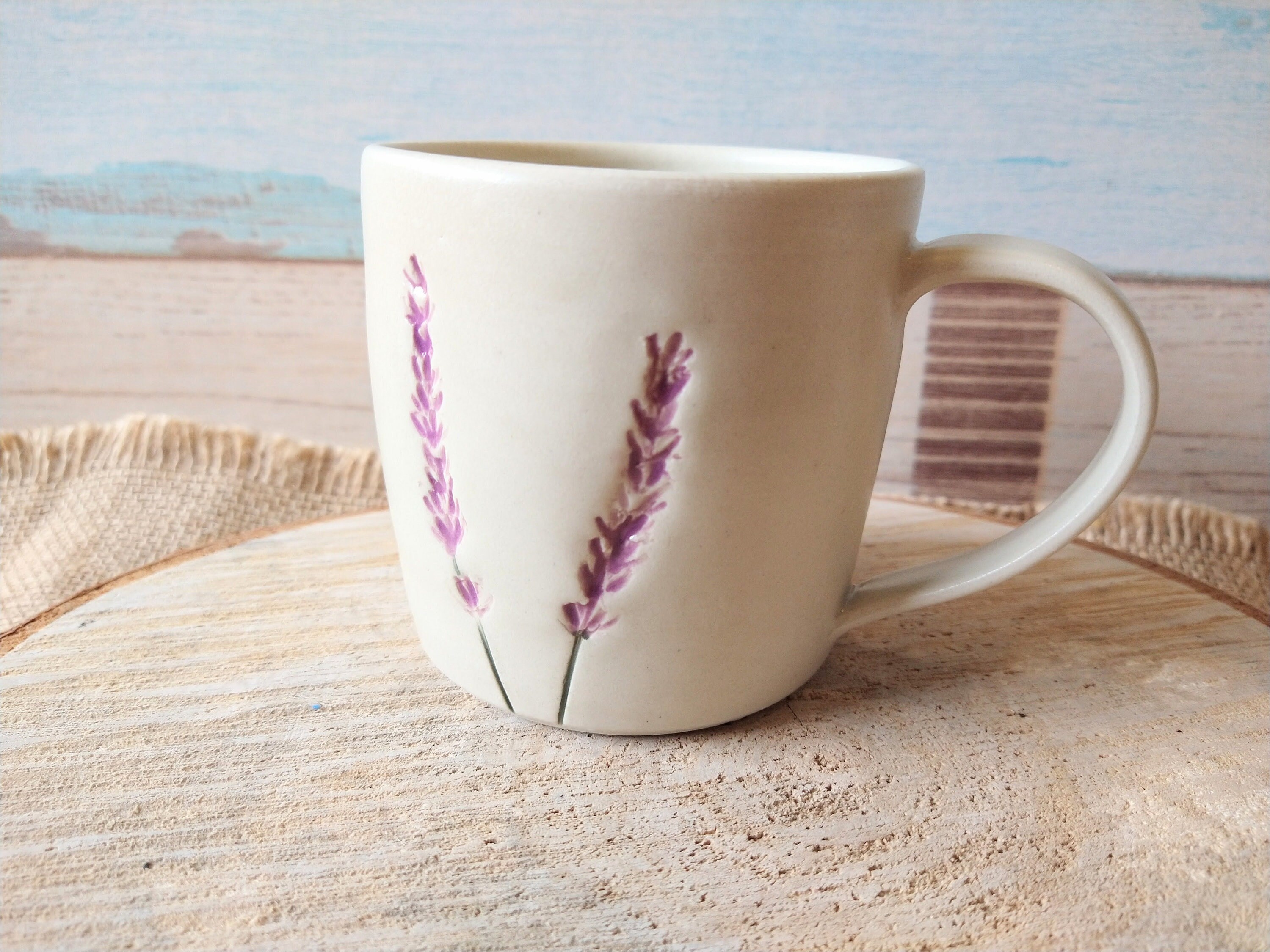 Lavender Mug - Etsy