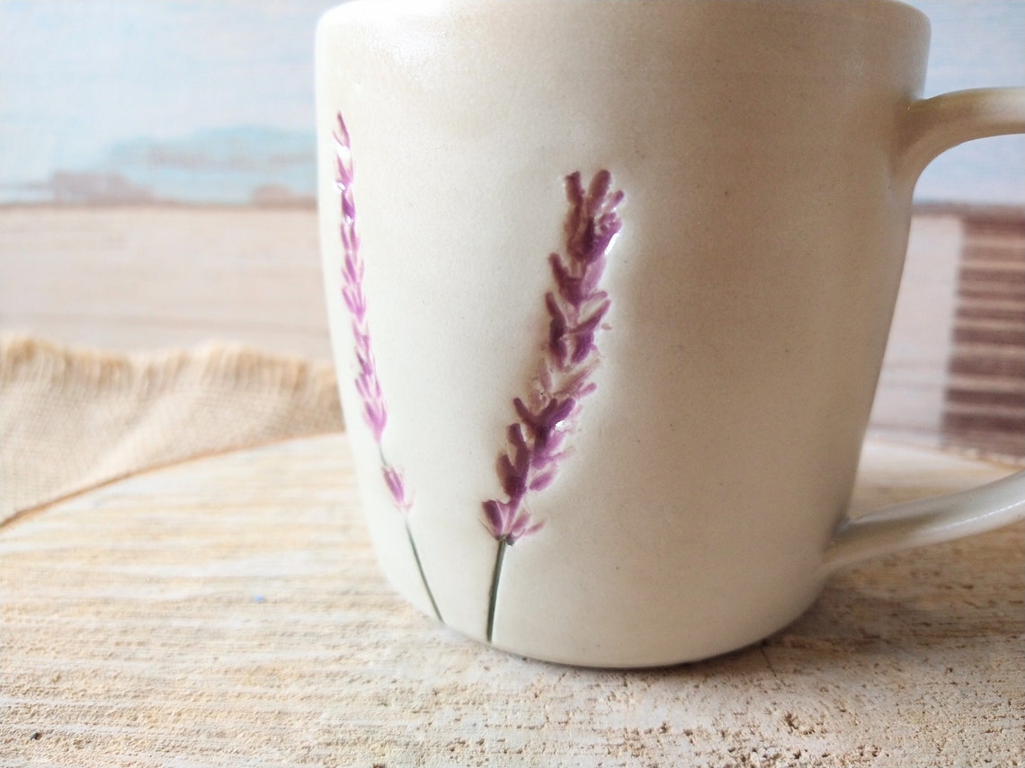 Lavender Mug - Etsy