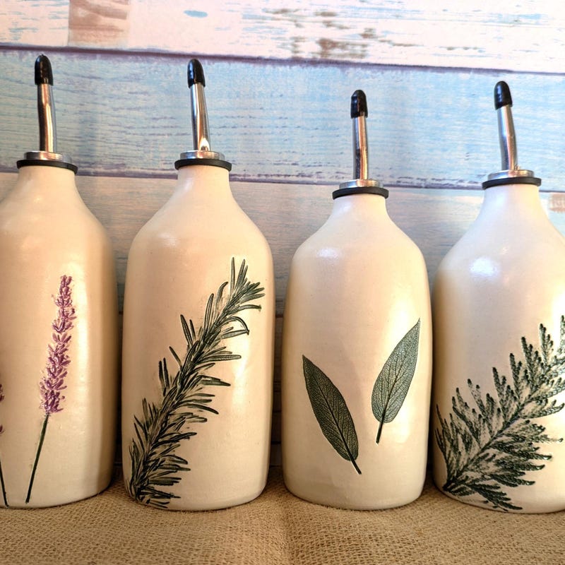 Ceramic Oil Bottle - Etsy