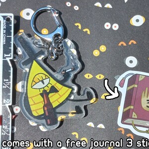 Gravity Falls Bill Cipher Smokin' and Drinkin' 5.5 Cm Double Sided ...