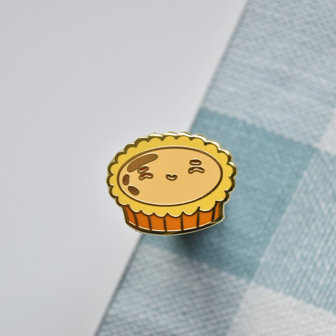 Egg Tart Pin, Asian Snack Pin, Cute Asian Food Pin, Hard Enamel Pin - Etsy