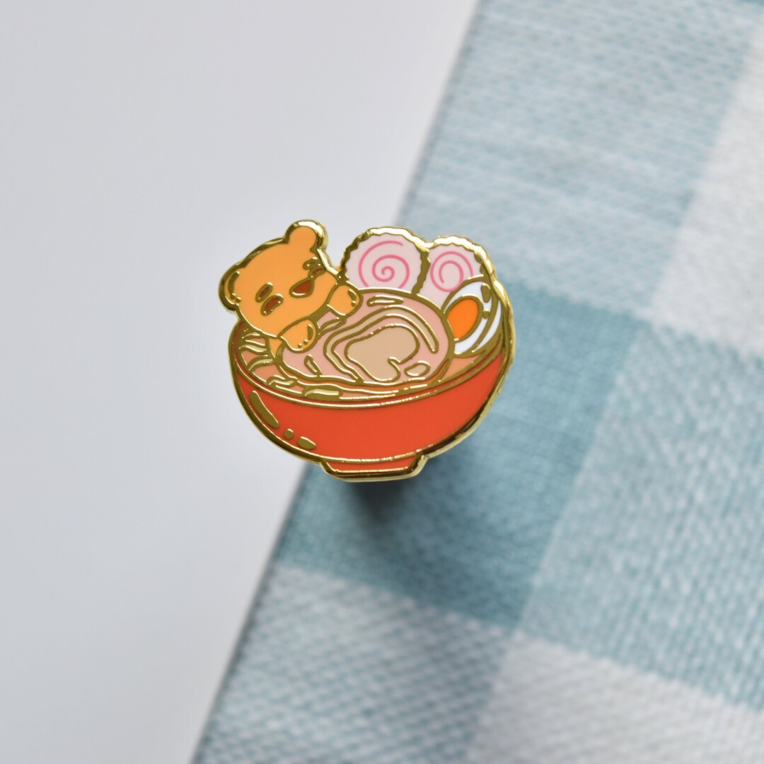 Ramen Noodle Pin, Asian Snack Pin, Cute Asian Food Pin, Hard Enamel Pin ...