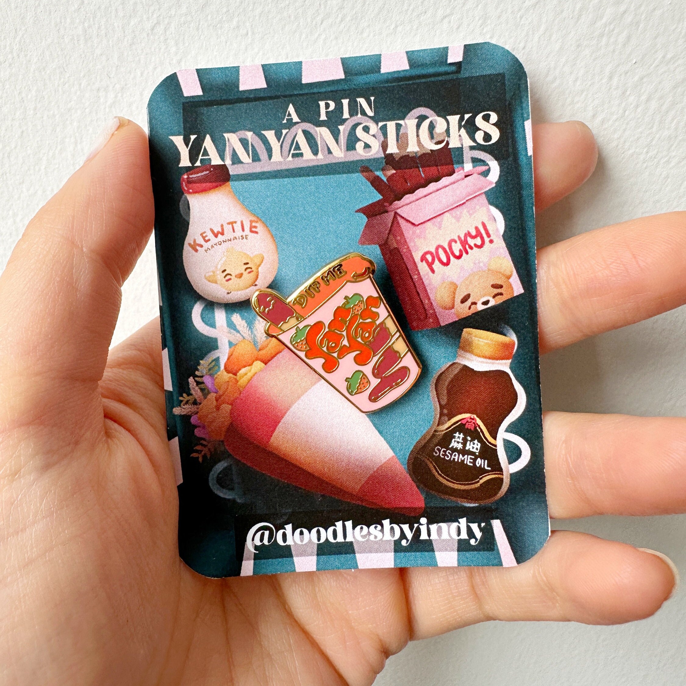 Yan Yan Snack Pin, Asian Snack Pin, Cute Asian Food Pin, Hard Enamel ...