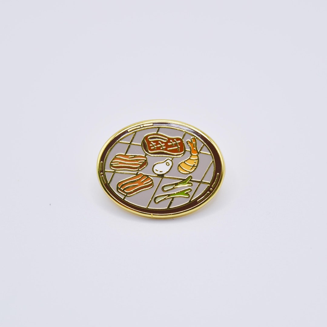 Korean Barbecue Pin, KBBQ Pin, Asian Snack Pin, Cute Asian Food Pin ...