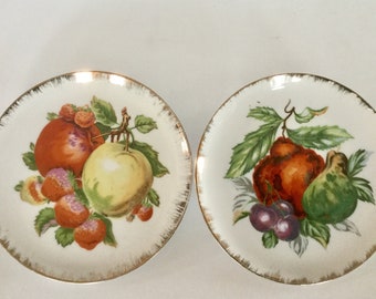 Fruit design plates | Etsy