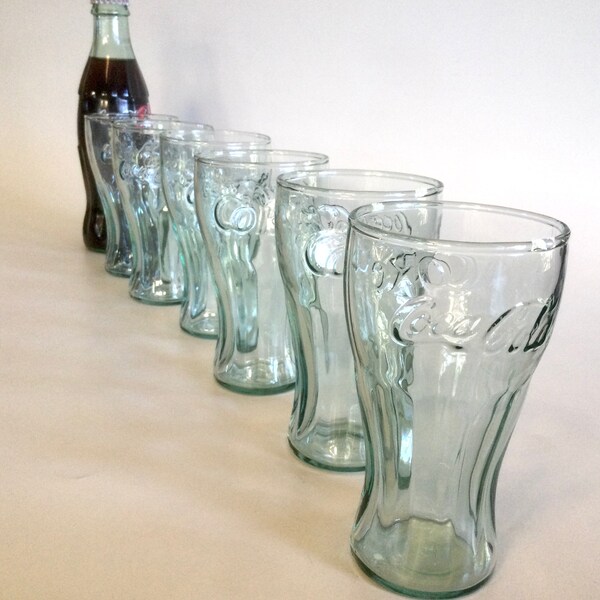Coca Cola Glass - Etsy