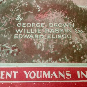 Rare Depression Era Sheet Music 1929 Art Cover they Cut Down | Etsy