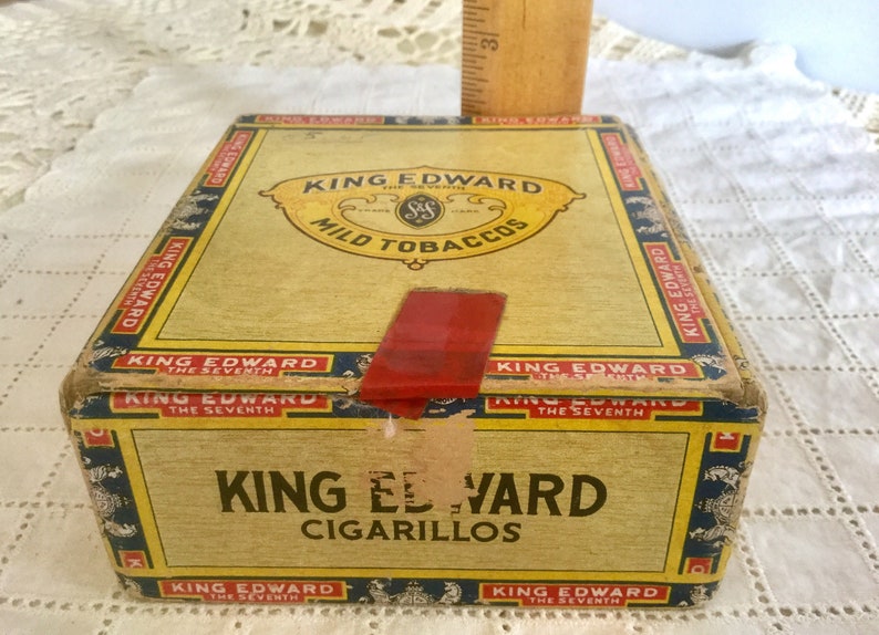 Cigarillo Box King Edward the 7th Cigarillos 4 Cent Cigarillos - Etsy